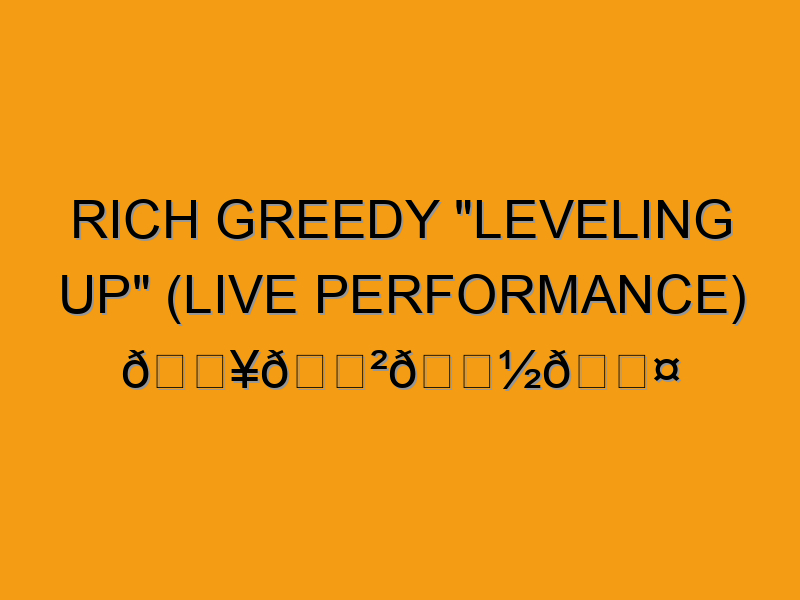 Rich Greedy "Leveling Up" (Live Performance) 🔥🇲🇽🎤 - Folded Waffle