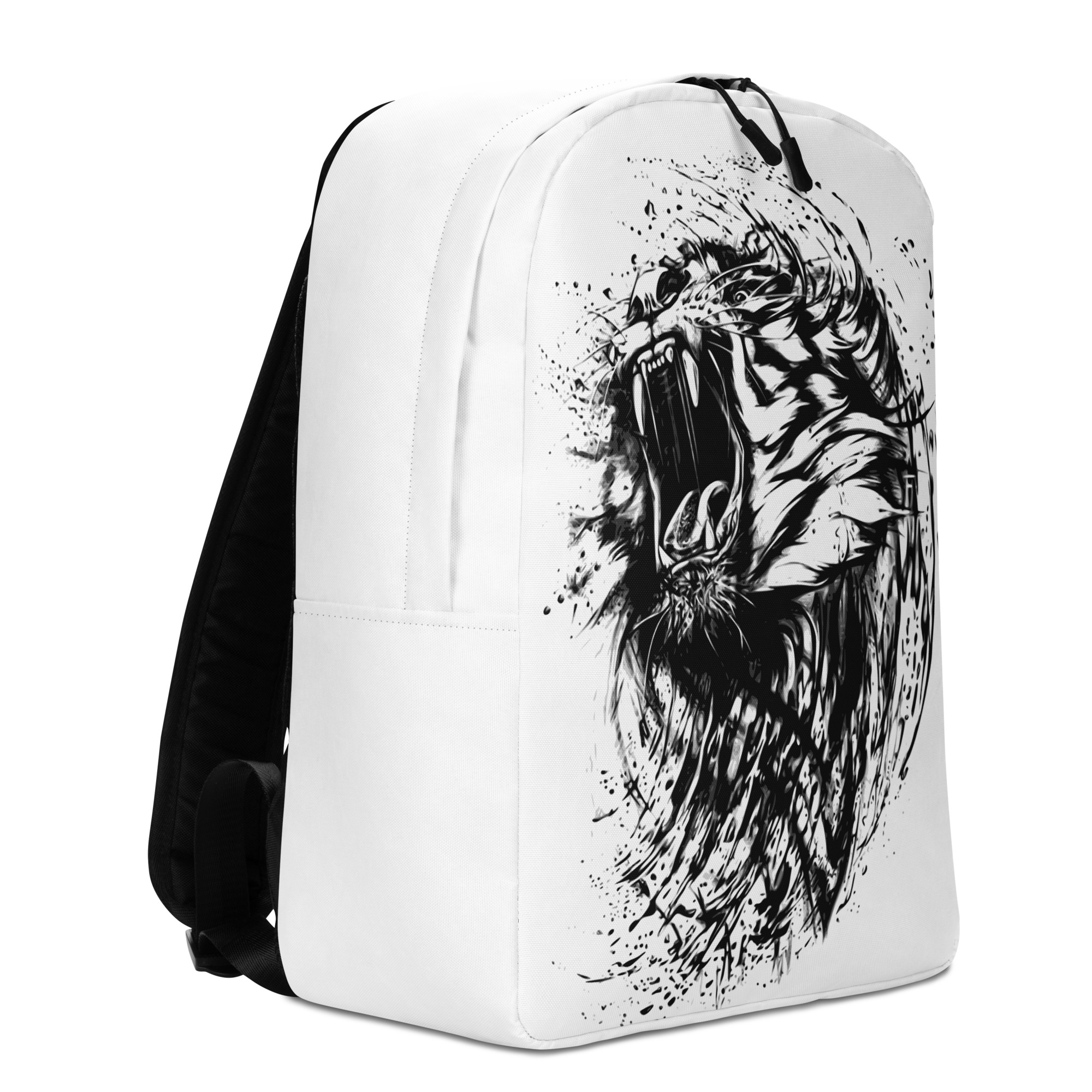 Tiger Print Backpack - Folded Waffle