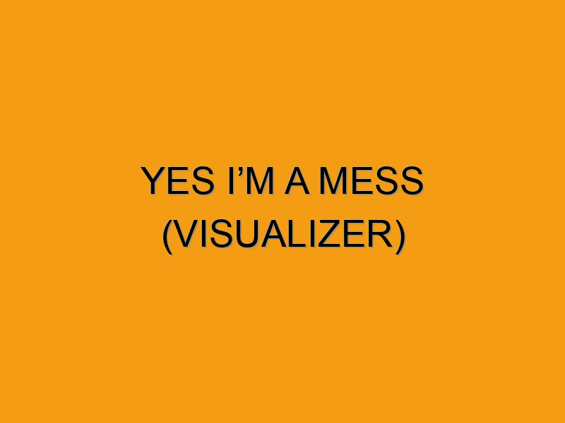 Yes I’m A Mess (Visualizer) - Folded Waffle