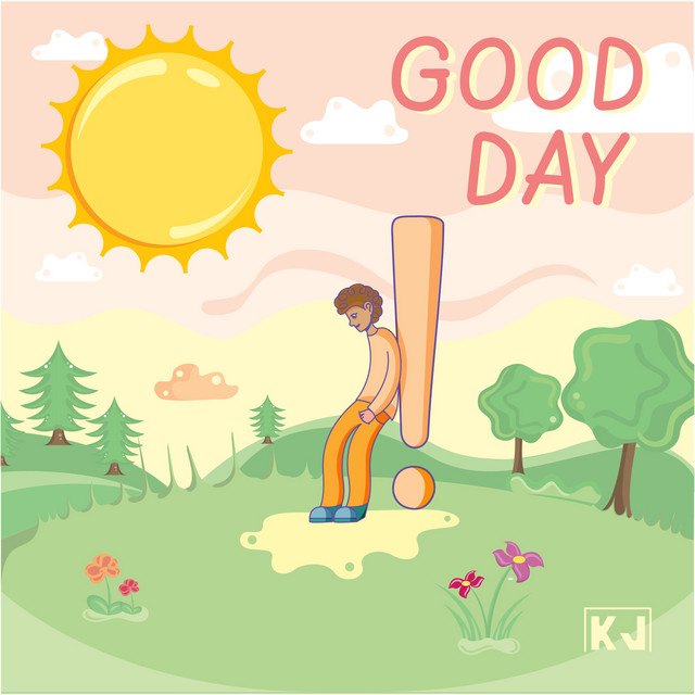 "Good Day" - KJ! - Folded Waffle