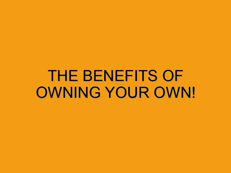 The benefits of owning your own! - Folded Waffle