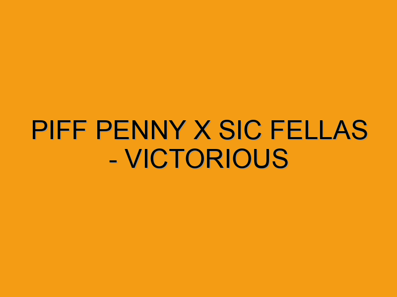 Piff Penny x Sic Fellas - Victorious - Folded Waffle