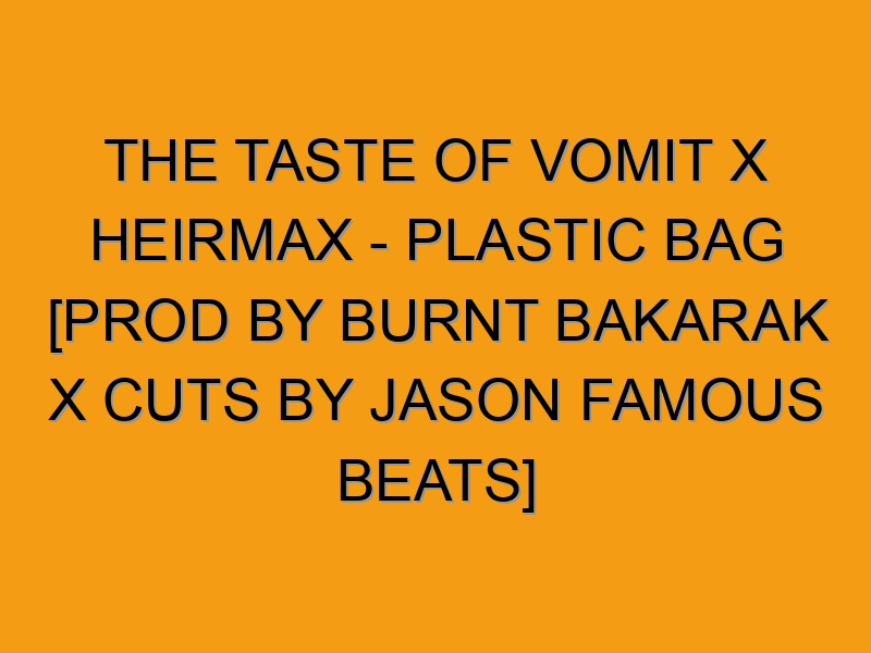 The Taste of Vomit x HeirMAX - Plastic Bag [prod by Burnt Bakarak x ...
