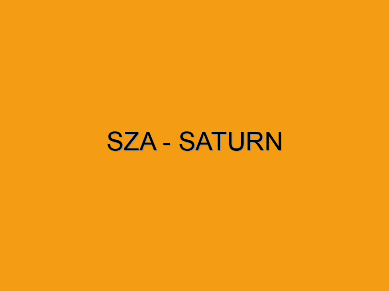 SZA - Saturn - Folded Waffle