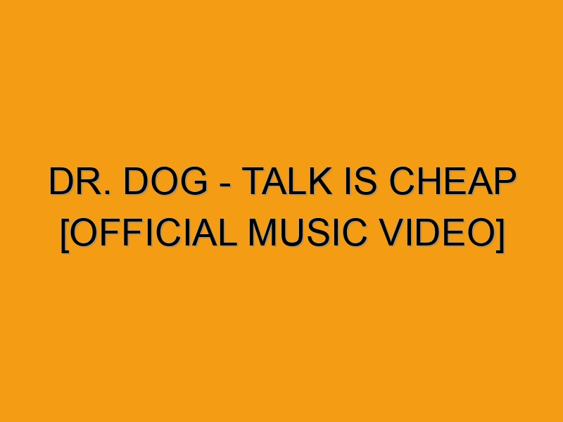 Dr. Dog - Talk Is Cheap [Official Music Video] - Folded Waffle