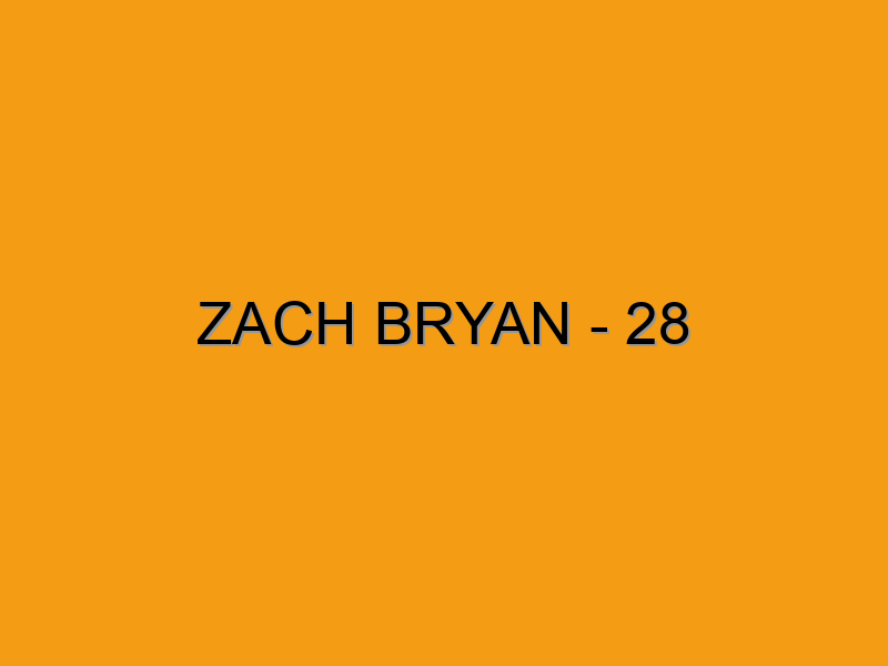 Zach Bryan - 28 - Folded Waffle