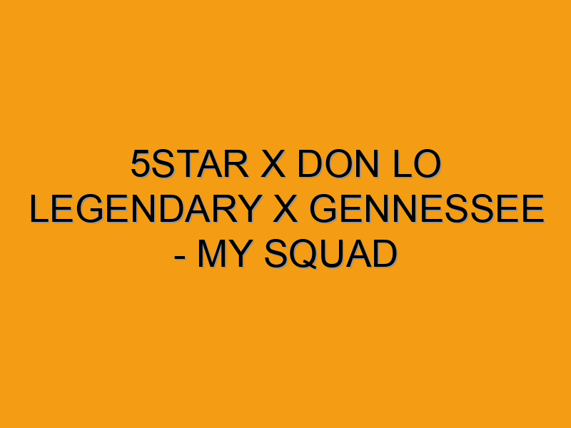 5Star x Don Lo Legendary x Gennessee - My Squad - Folded Waffle