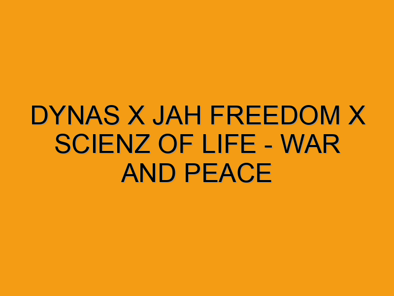 Dynas x Jah Freedom x Scienz of Life - War and Peace - Folded Waffle