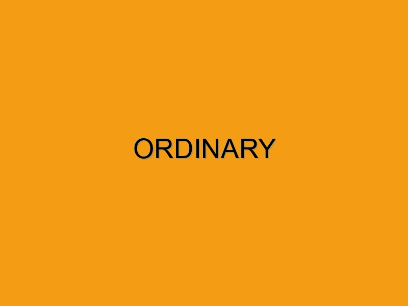 Ordinary - Folded Waffle