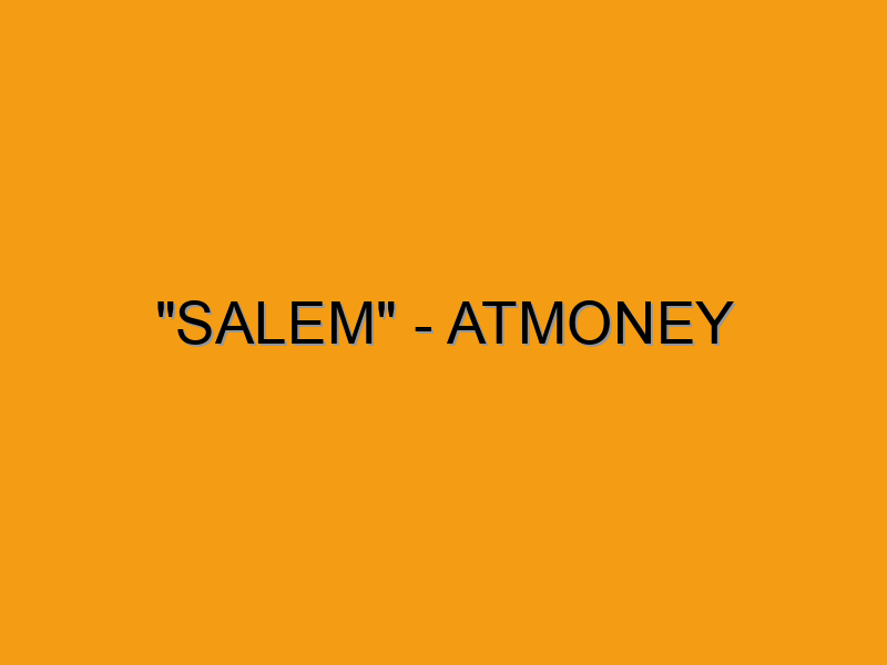 "SALEM" - Atmoney - Folded Waffle