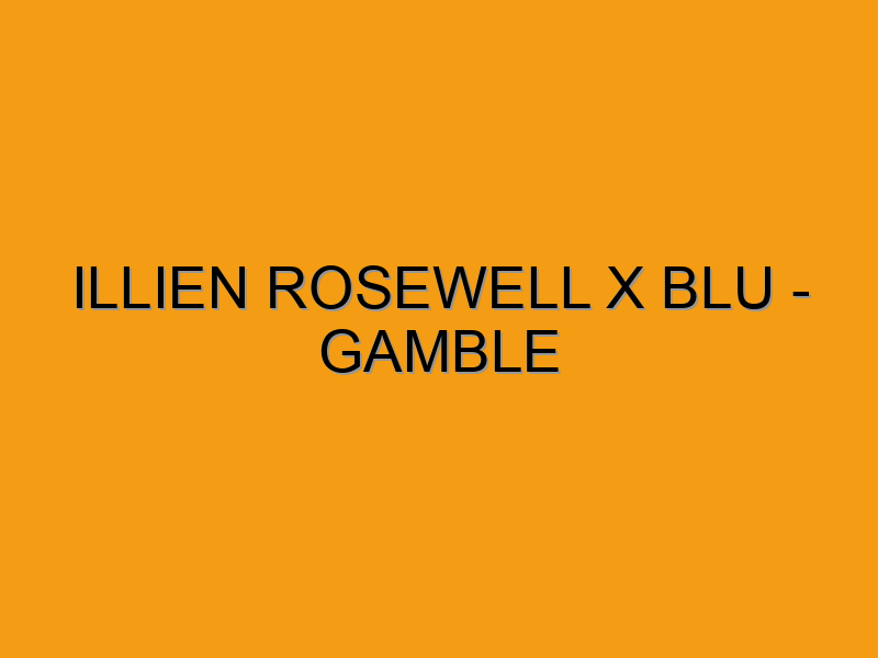 Illien Rosewell x Blu - Gamble - Folded Waffle