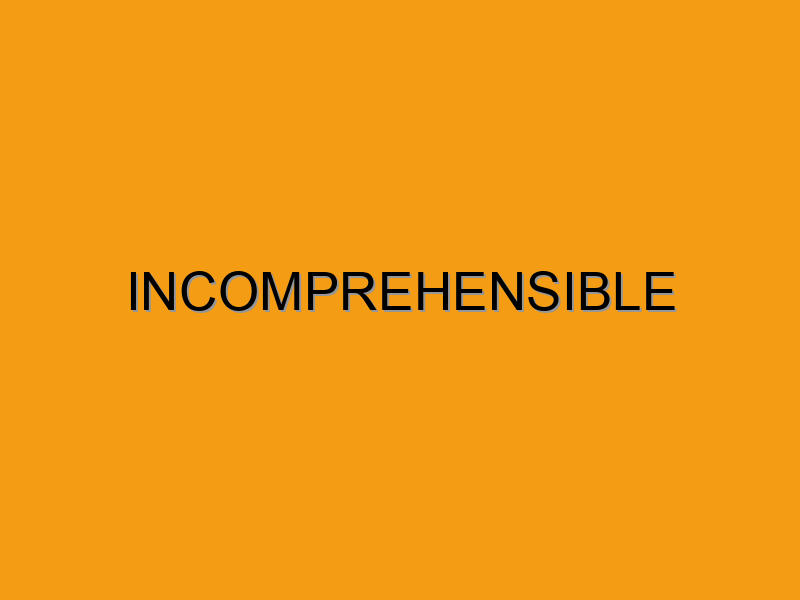 Incomprehensible - Folded Waffle