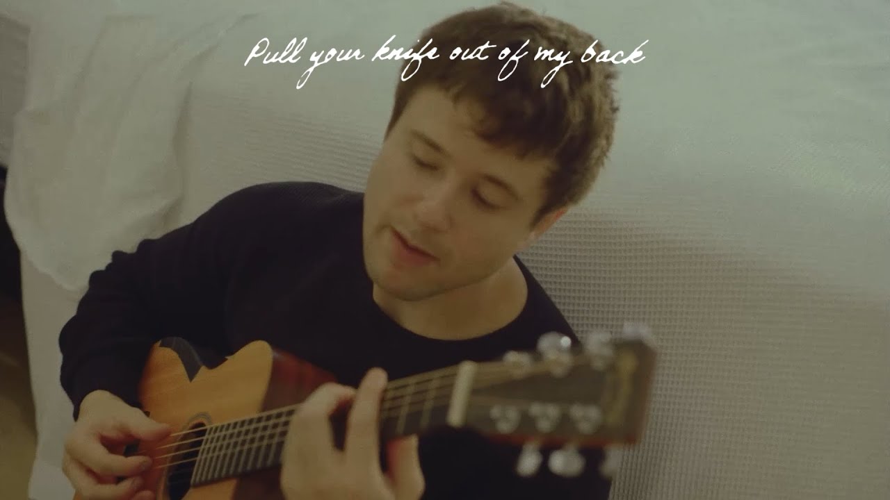 Alec Benjamin - The Knife In My Back (Official Lyric Video) - Folded Waffle
