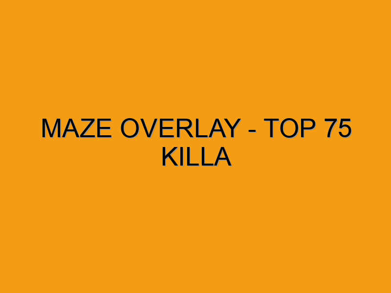 Maze Overlay - Top 75 Killa - Folded Waffle