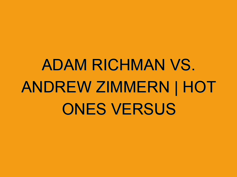Adam Richman vs. Andrew Zimmern | Hot Ones Versus - Folded Waffle