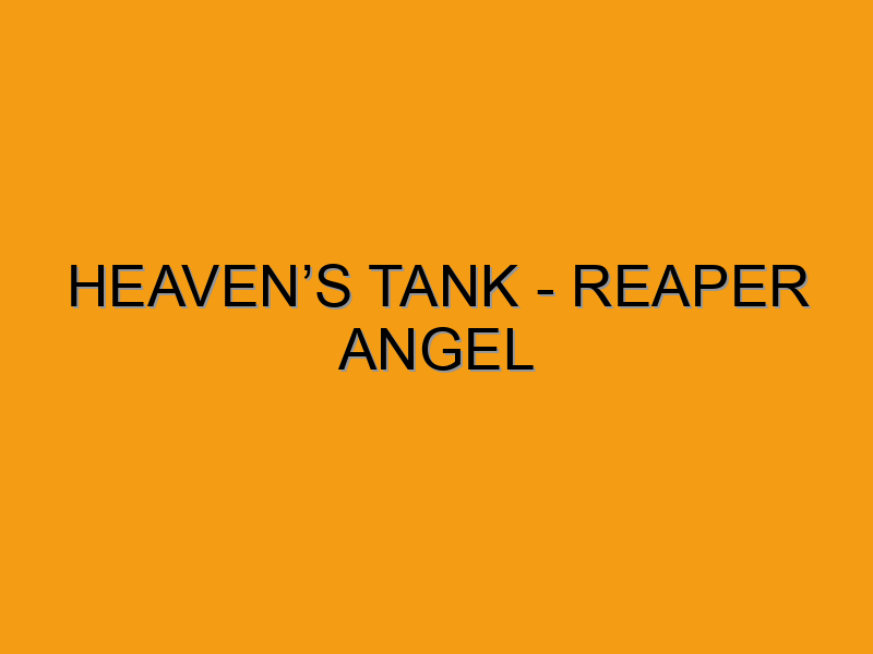 Heaven’s Tank - Reaper Angel - Folded Waffle