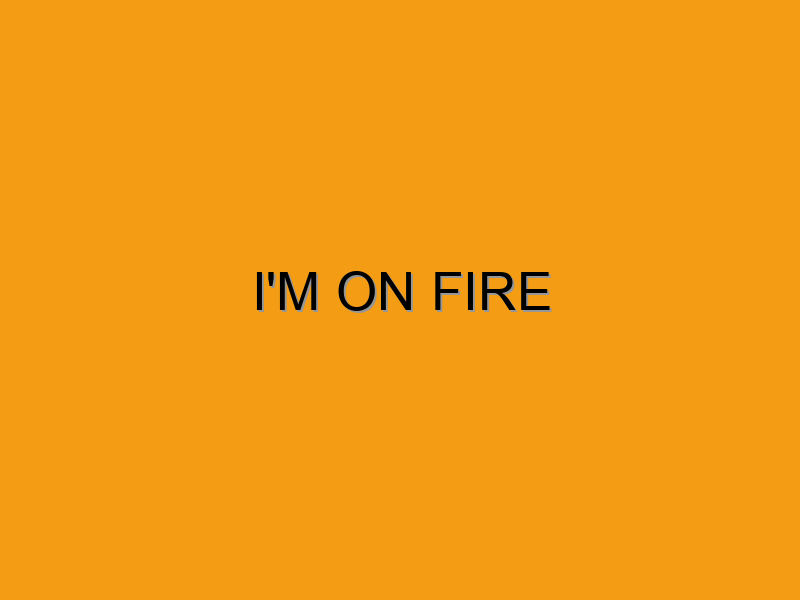 I'm On Fire - Folded Waffle