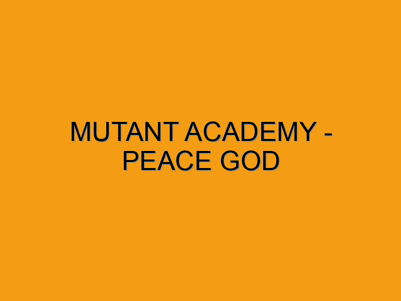 Mutant Academy - Peace God - Folded Waffle