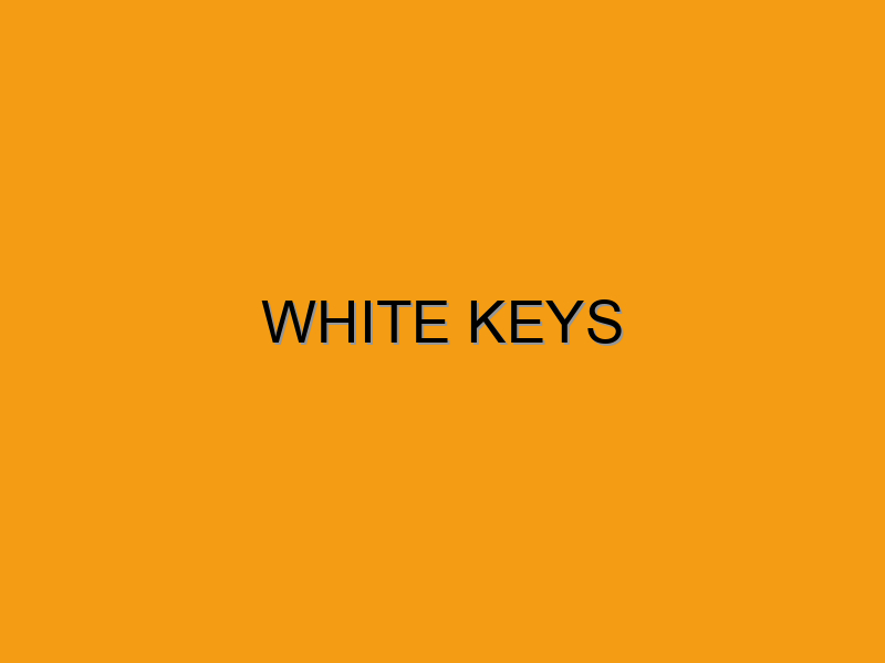 white keys - Folded Waffle