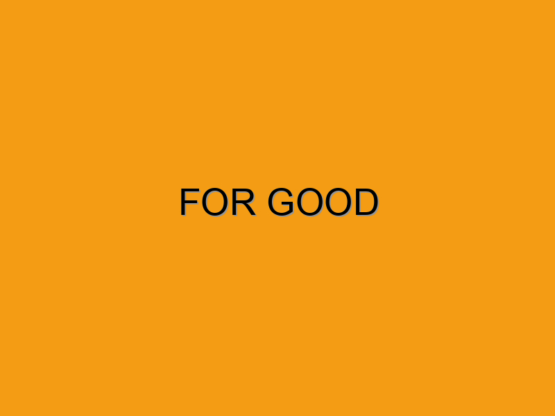 For Good - Folded Waffle